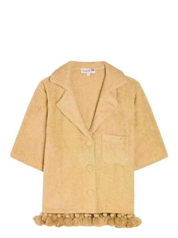 Cap D'antibes Antonia Tassel-trim Shirt - Neutrals