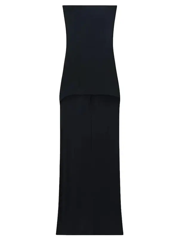Alexander Wang Strapless High-low Asymmetric Dress - Black
