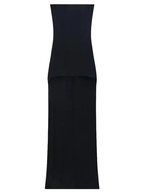 Alexander Wang Strapless High-low Asymmetric Dress - Black