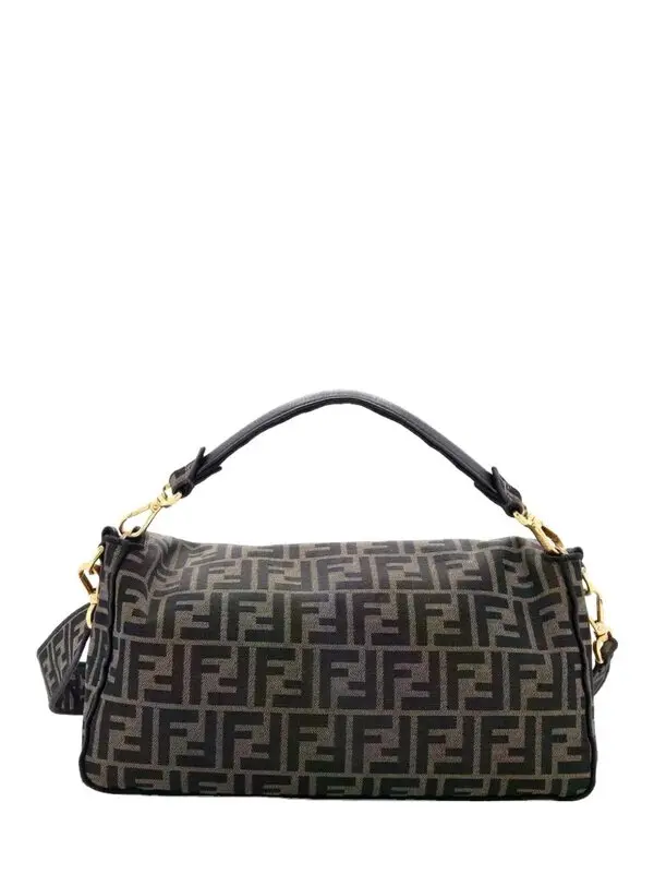 Fendi Zucca Canvas Baguette Shoulder Bag - Brown