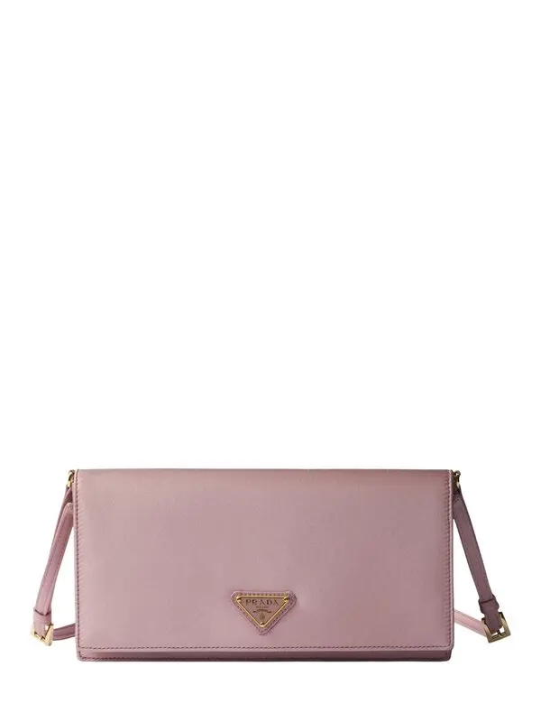 Prada Mini Satin Shoulder Bag - Pink