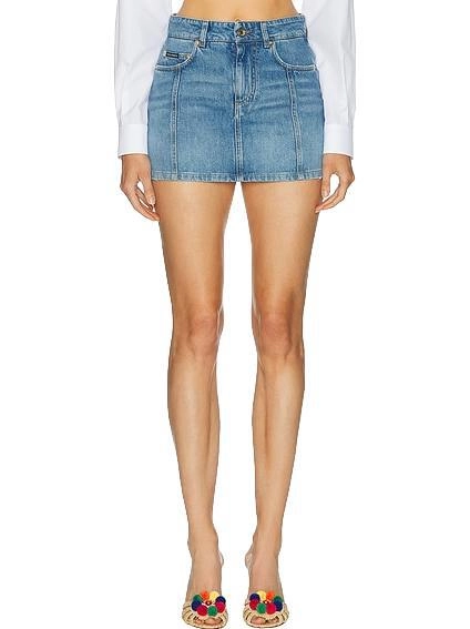 Dolce & Gabbana Denim Mini Skirt - Blue