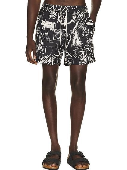 Oas Gensou Swim Shorts - Black