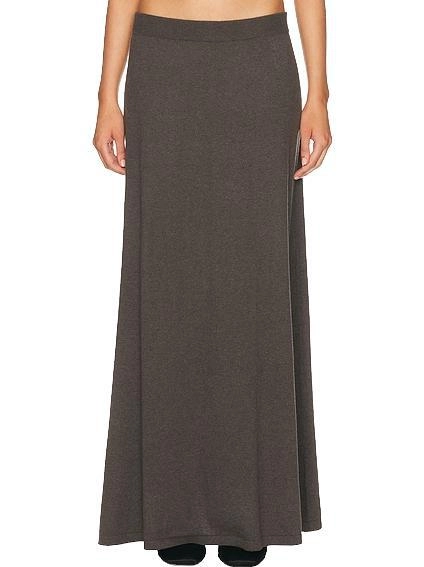 LISA YANG Adrienne Knit Maxi Skirt - Deep Walnut