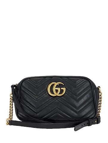 Gucci Gg Marmont Shoulder Bag - Black