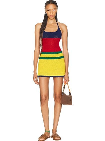 SEROYA Norma Dress - Multi Stripe