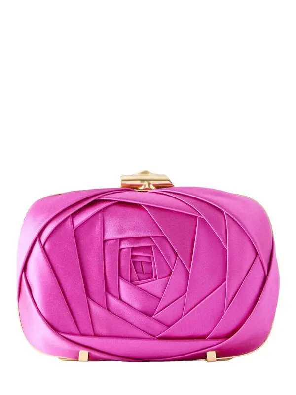 ROGER VIVIER Boite De Nuit Satin Clutch - Pink