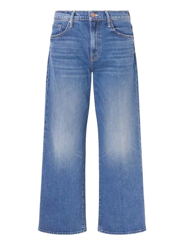 MOTHER Mid Rise Maven Flood Wide-leg Jeans - Blue