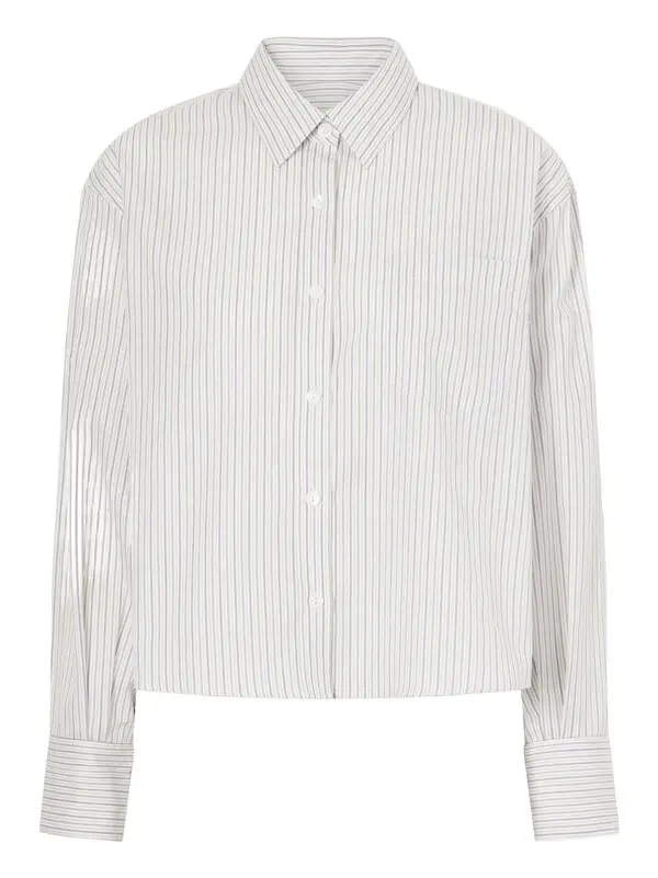 Maria Mcmanus Striped Organic Cotton Shirt - Blue