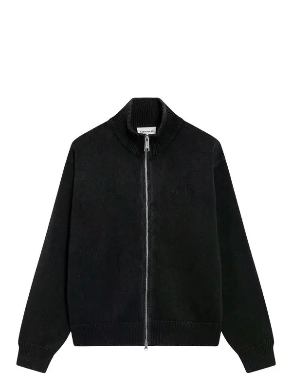 Carhartt Work In Progress Zip-up Knit Sweater - Black