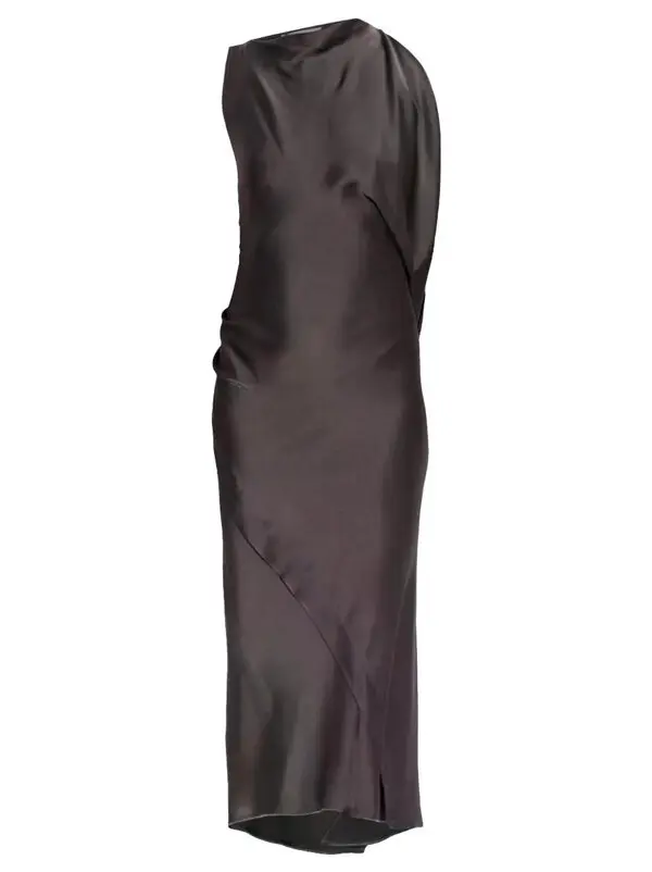 Victoria Beckham Kyra Asymmetric Ruffled Dress - Grey