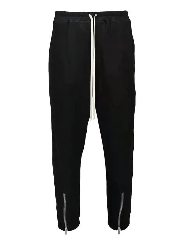 Rick Owens Drawstring Zip-detail Track Pants - Black
