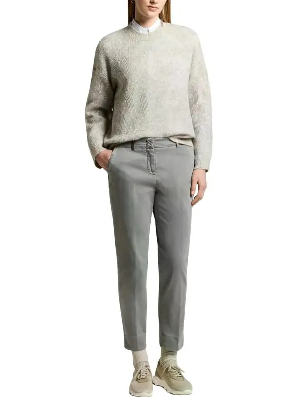 Peserico Diamond-knit Sweater - Grey