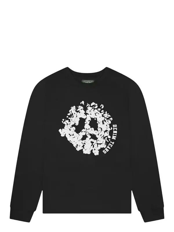 DENIM TEARS Peace Wreath Long-sleeve T-shirt - Black
