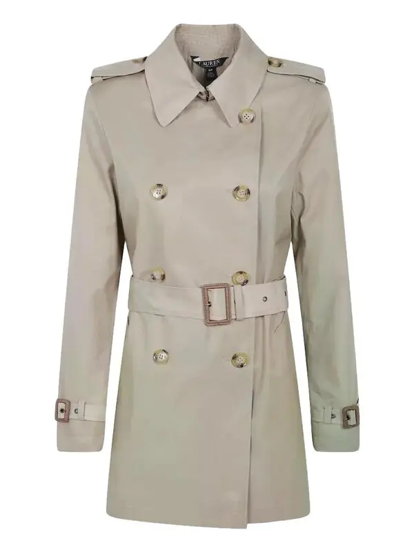 Ralph Lauren Double-breasted Belted Trench Coat - Neutrals