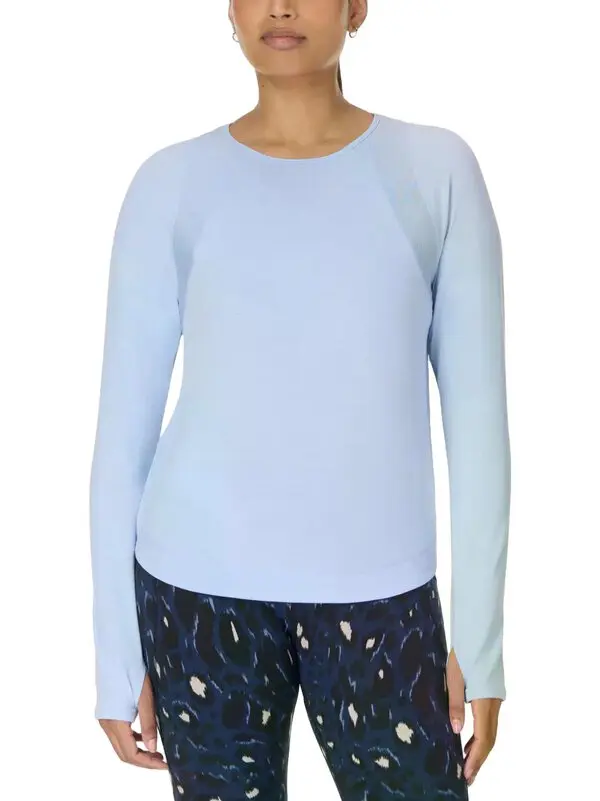 Sweaty Betty Glacier Mesh Panel Long Sleeve Top - Blue