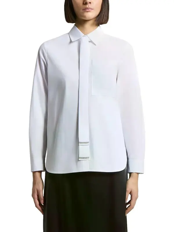 Peserico Patch-pocket Long-sleeved Shirt - White