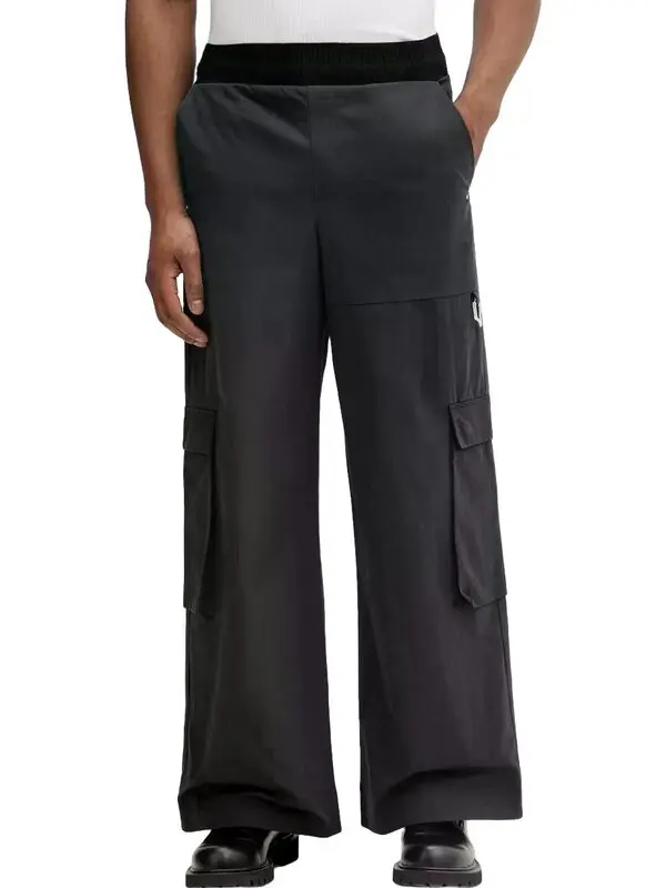 HELIOT EMIL Wide-leg Cargo Pants - Black