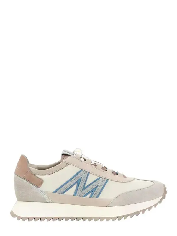 Moncler Pacey2 Suede-panelled Sneakers - Neutrals