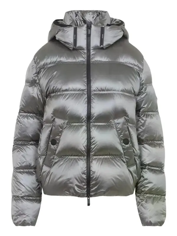 Moncler Quilted Hooded Jacket - Grey