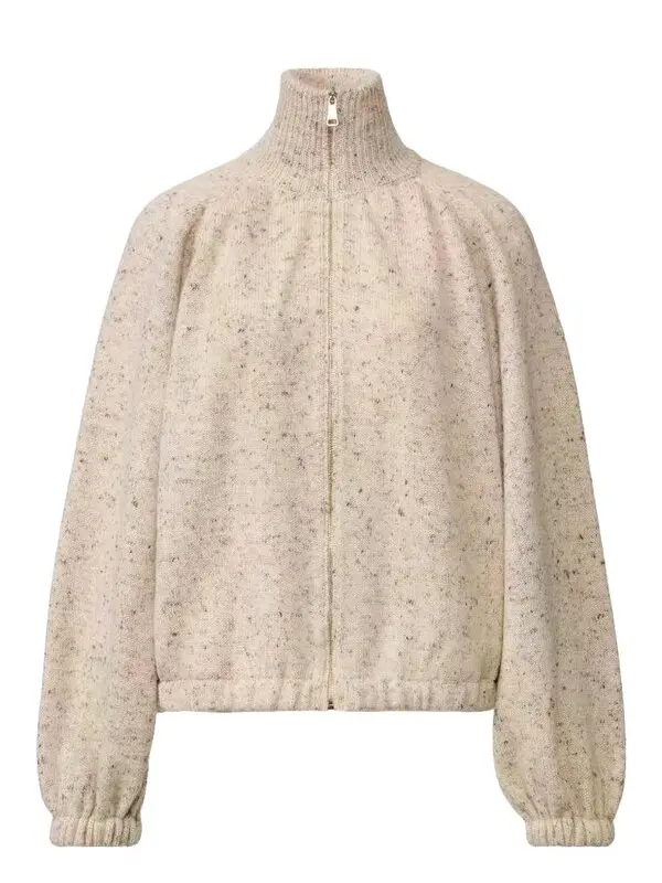 Fabiana Filippi Zip-up Flecked Cardigan - Neutrals