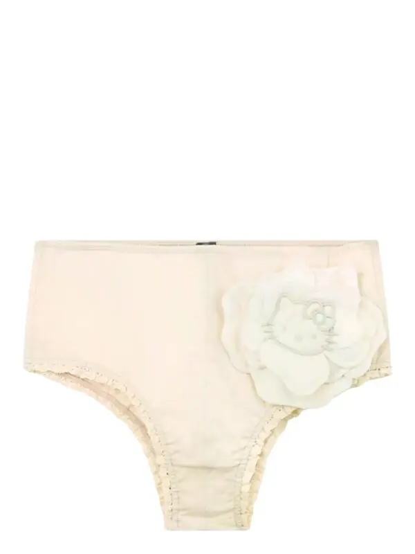 Gcds Hello Kitty Floral Embellished Panties - Neutrals
