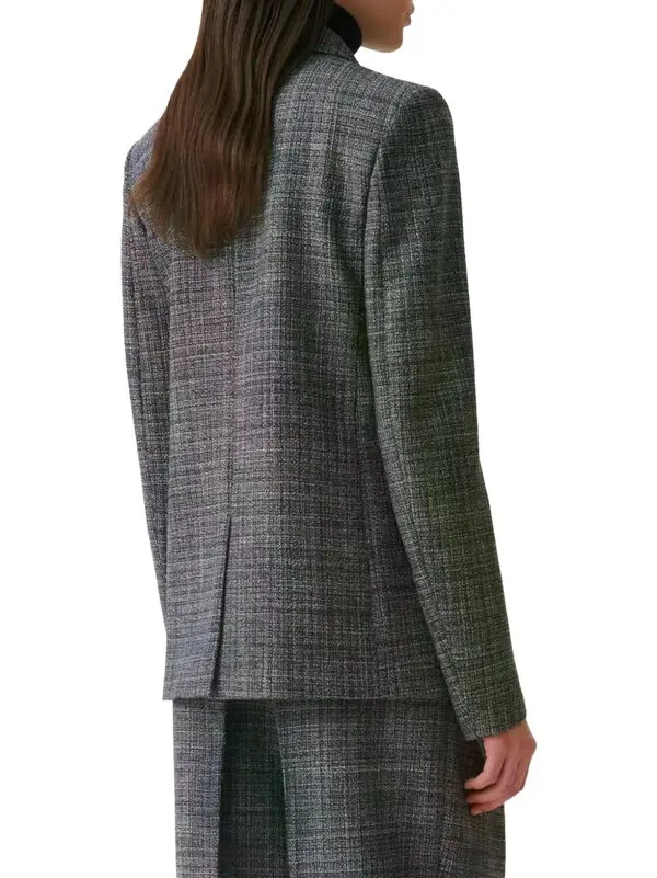 Fabiana Filippi Single-breasted Tweed Blazer - Blue