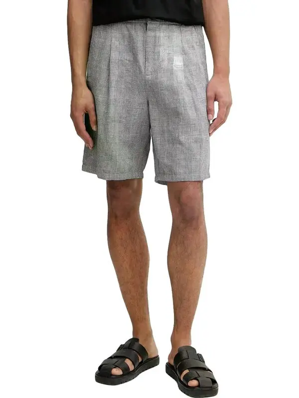 BENETTON Pleated Bermuda Shorts - Grey