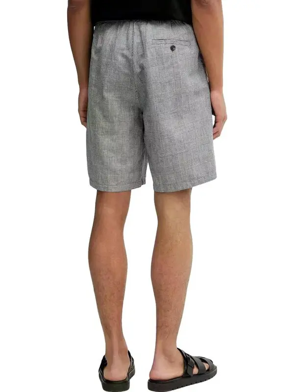 BENETTON Pleated Bermuda Shorts With Elasticated Waistband - Grey