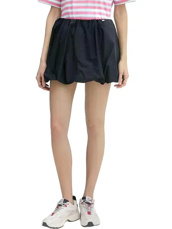 GAUDI Elasticated Bubble-hem Mini Skirt - Blue