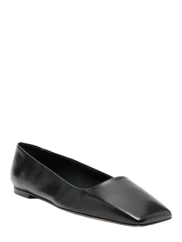AeydĒ Matti Square-toe Ballerina Shoes - Black