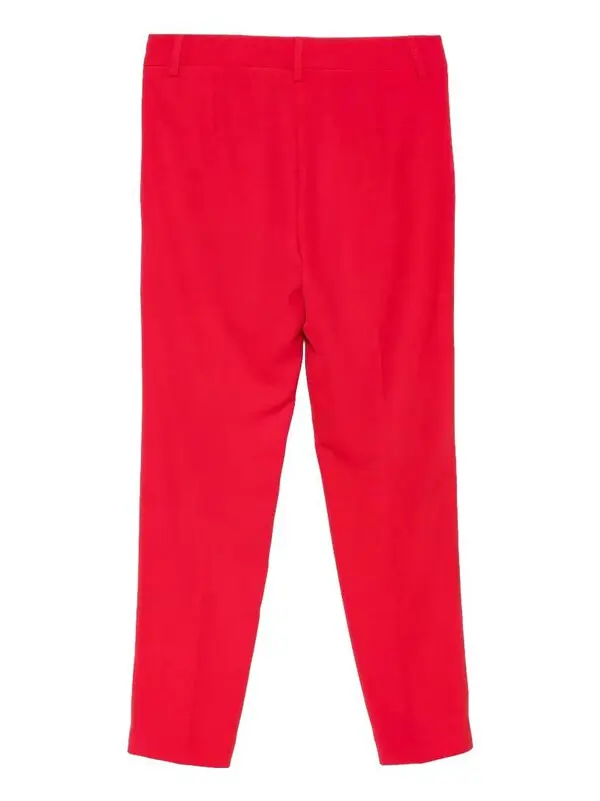 SIMONA CORSELLINI Tailored Trousers With Pressed Crease - Red