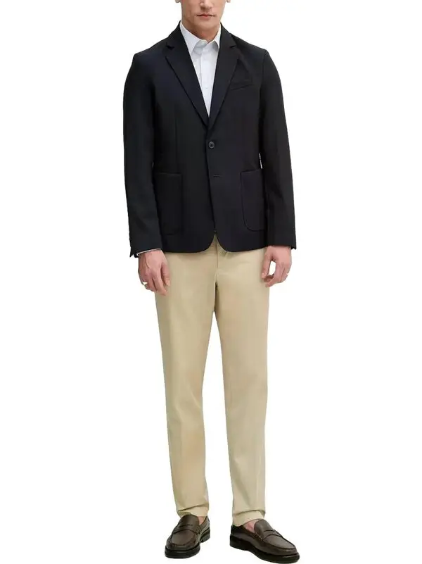 BENETTON Single-breasted Notched-lapel Blazer - Blue