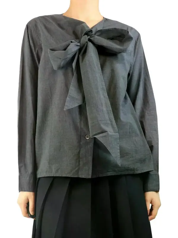 MARGARET HOWELL Neck-tie Shirt - Grey