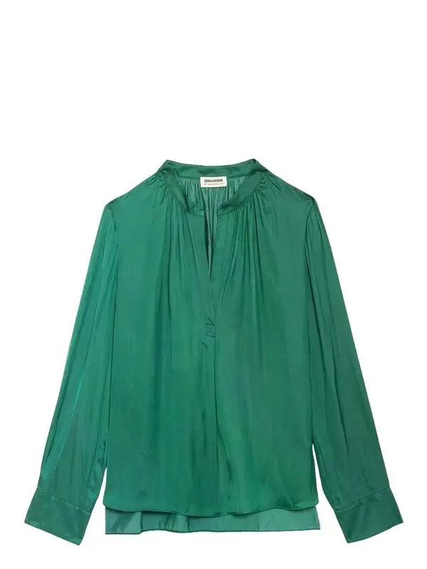 Zadig&Voltaire Tink Satin Blouse - Green