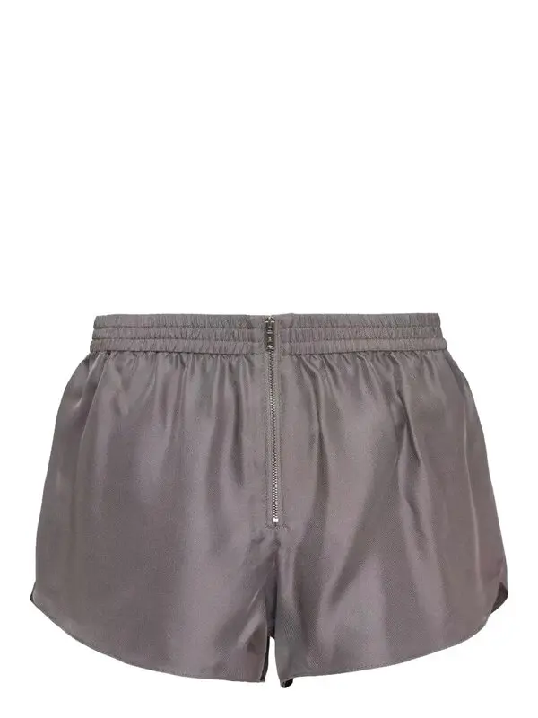 Alexander Wang Silk Track Mini Shorts - Grey