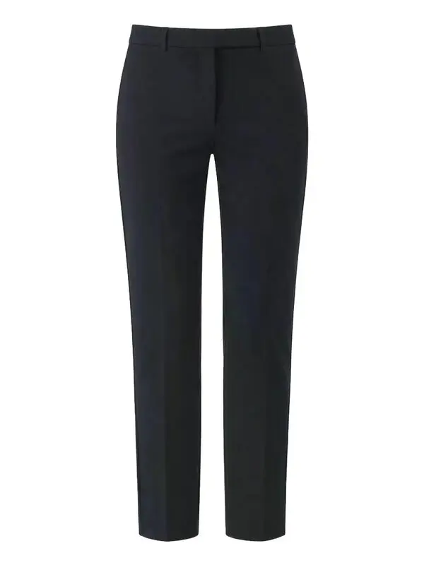 Max Mara Pressed-crease Straight-leg Trousers - Black