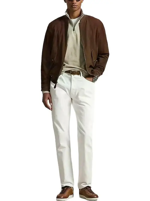 Polo Ralph Lauren Quarter-zip Logo Embroidered Sweater - Neutrals