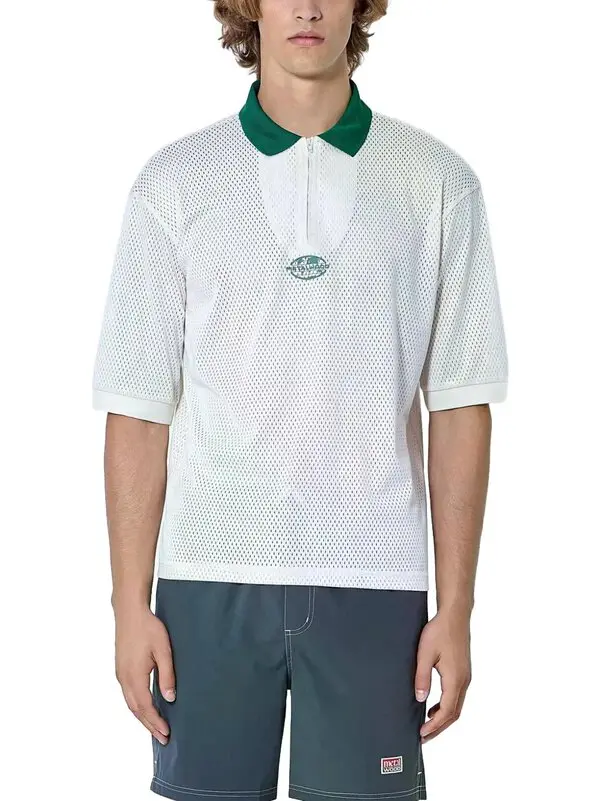 METALWOOD STUDIO Mesh-construction Polo Shirt - Neutrals