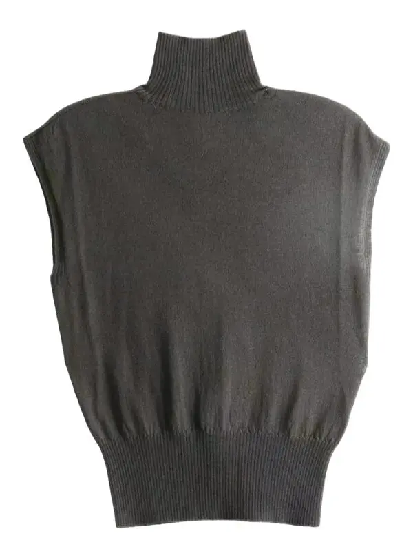 Rick Owens High-neck Sleeveless Top - Grey