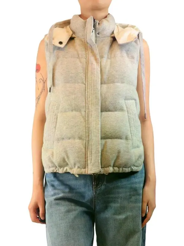 Brunello Cucinelli Reversible Padded Gilet - Grey