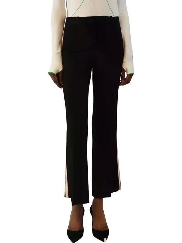 Gucci Straight-leg Trousers With Side Stripe Detail - Black