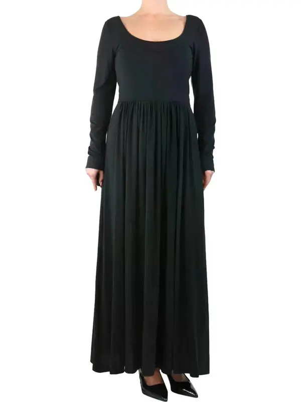 G. Scoop-neck Jersey Dress - Black