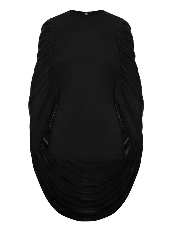 SEEN USERS Name Angel Draped Blouse - Black