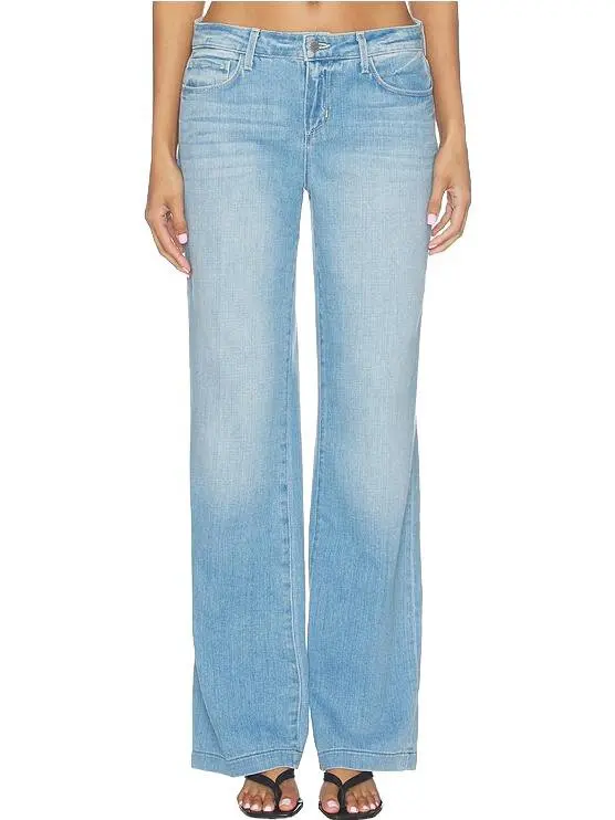 L'Agence Joanne Wide Leg Jeans - Blue