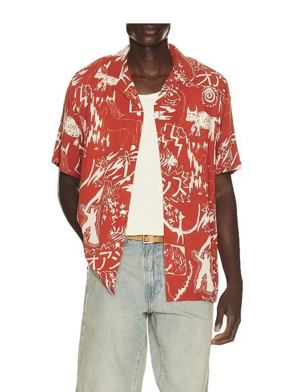 Oas Gensou Rocco Shirt In . Also - Red