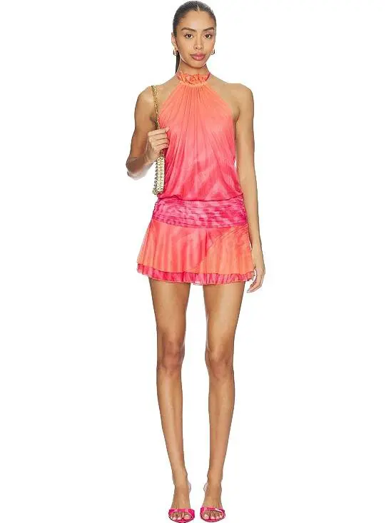 I.AM.GIA Aria Mesh Mini Dress - Orange