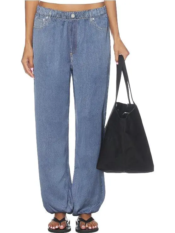 Rag & Bone Rb Miramar Satin Bubble Jeans - Blue