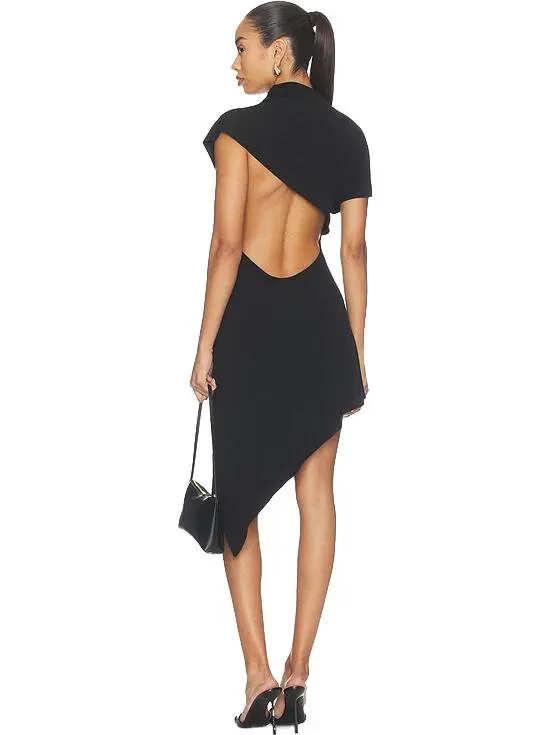 Sandy Liang Sonar Dress In . Also - Black