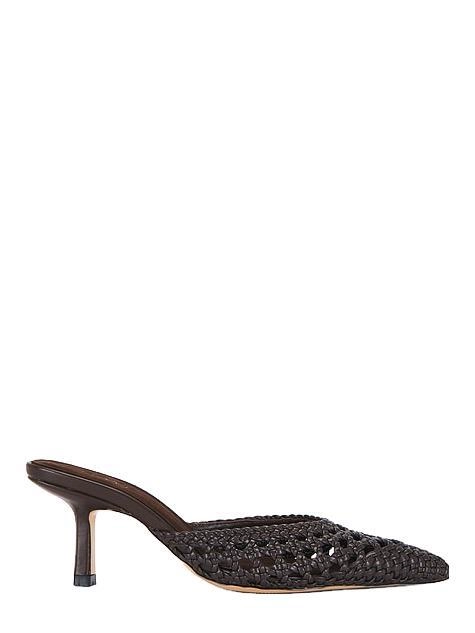 Raye Ingrid Woven Stiletto Heel - Chocolate
